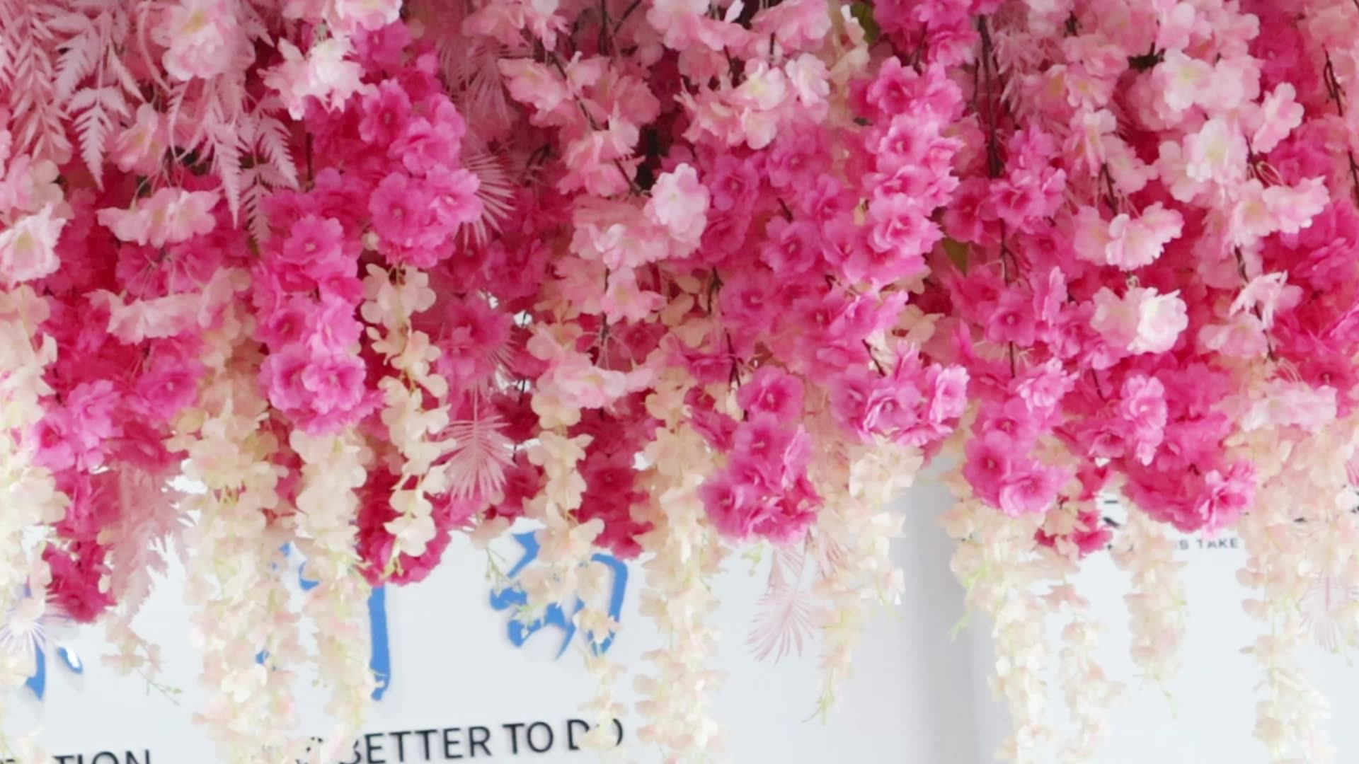 E10 Wedding Fake Wisteria Vine Cherry Blossom Flower Garland Stand ...