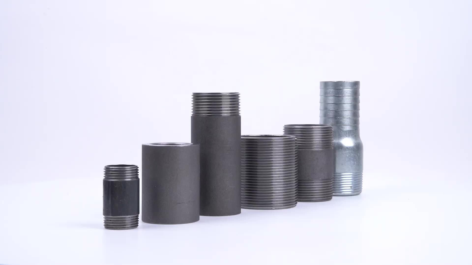 Custom Product Black Steel Sch40 Pipe Carbon Steel Pipe Nipple Grooved ...