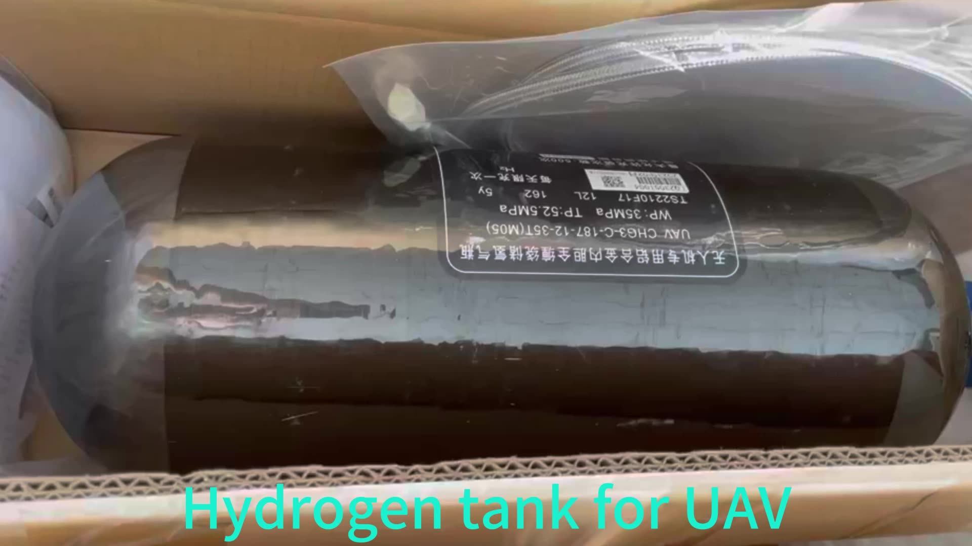 Small Size Hydrogen Storage Tank 9l 12l 20l 350bar Carbon Fiber ...