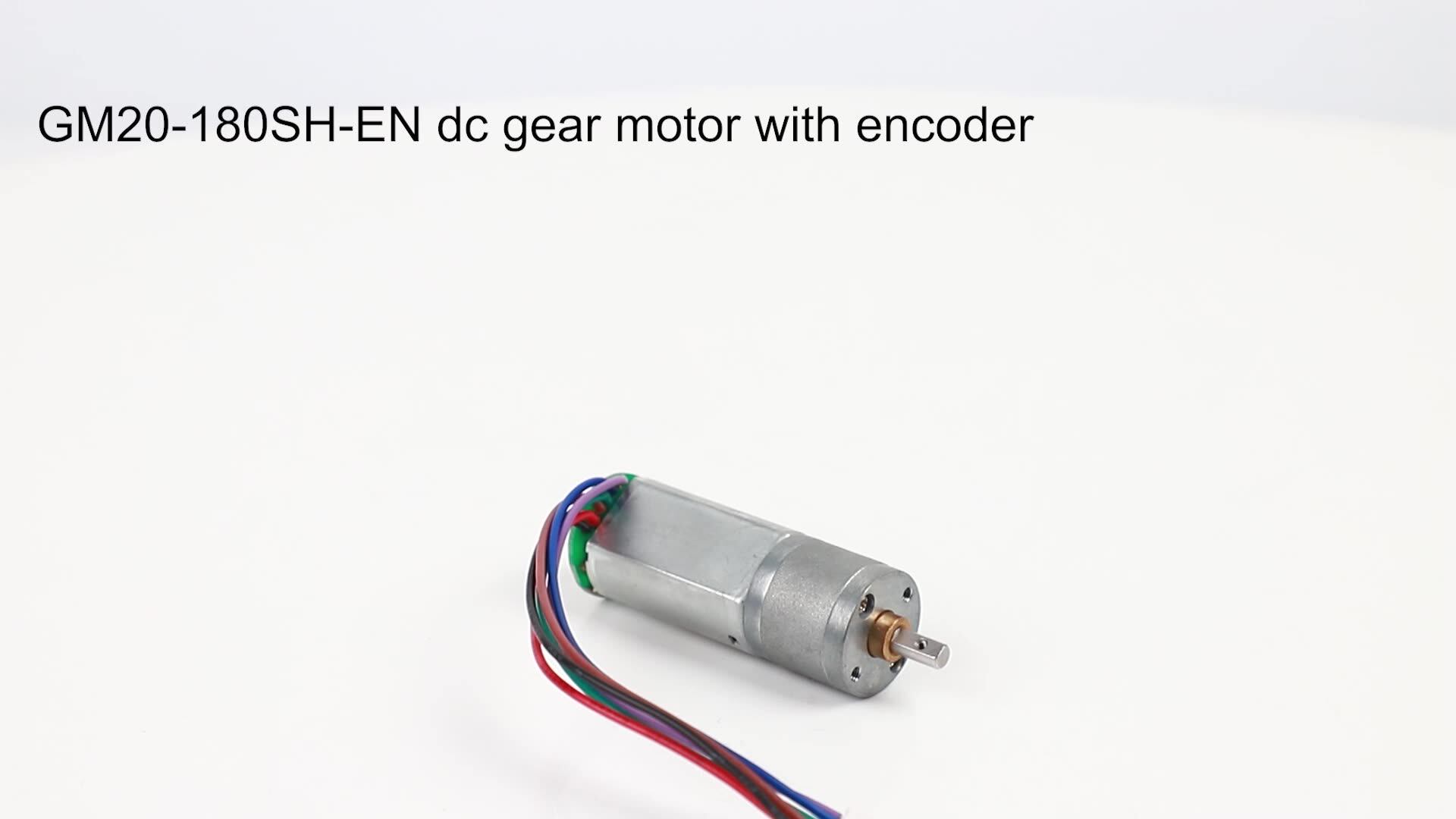 20mm 6 Volts Electric Dc Gear 180 12ppr Magnetic Encoder Motor For ...