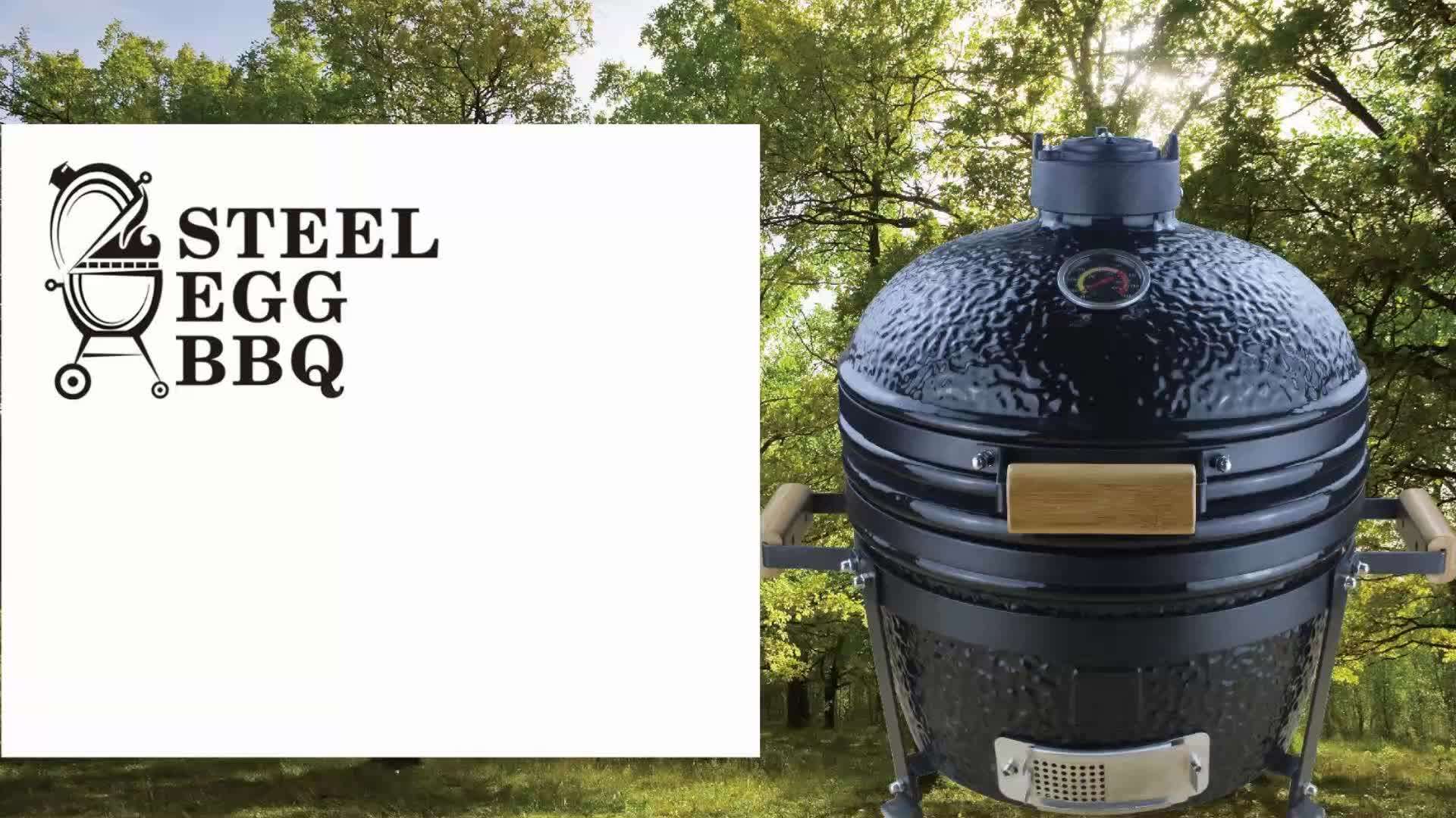 Seb Mini Smoker Tabletop Ceramic Grill 16 Inch Bbq Japonais Kamado ...