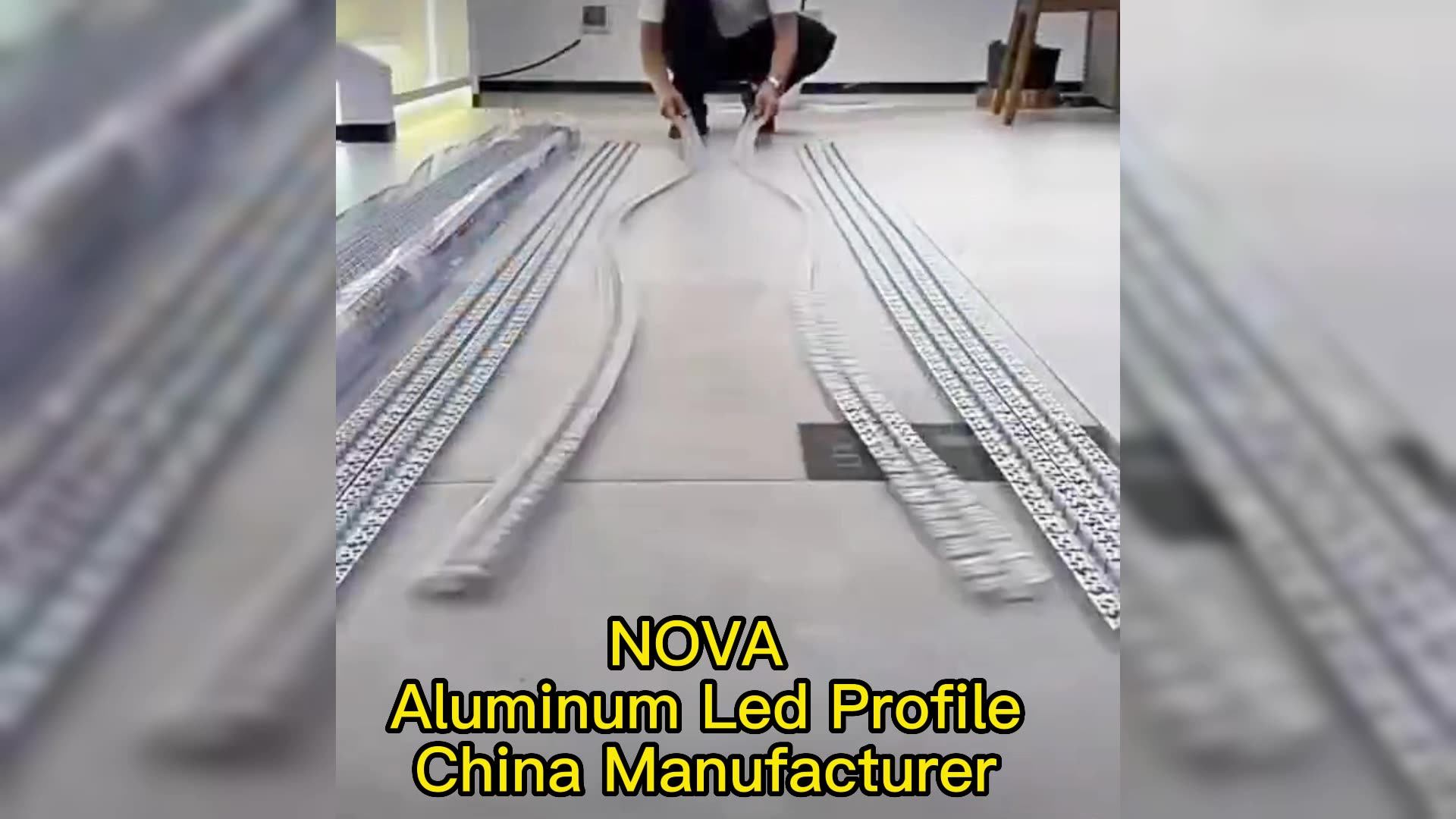 Factory Price Gypsum Wall Led Strip Lighting Channel Flexible Curve ...