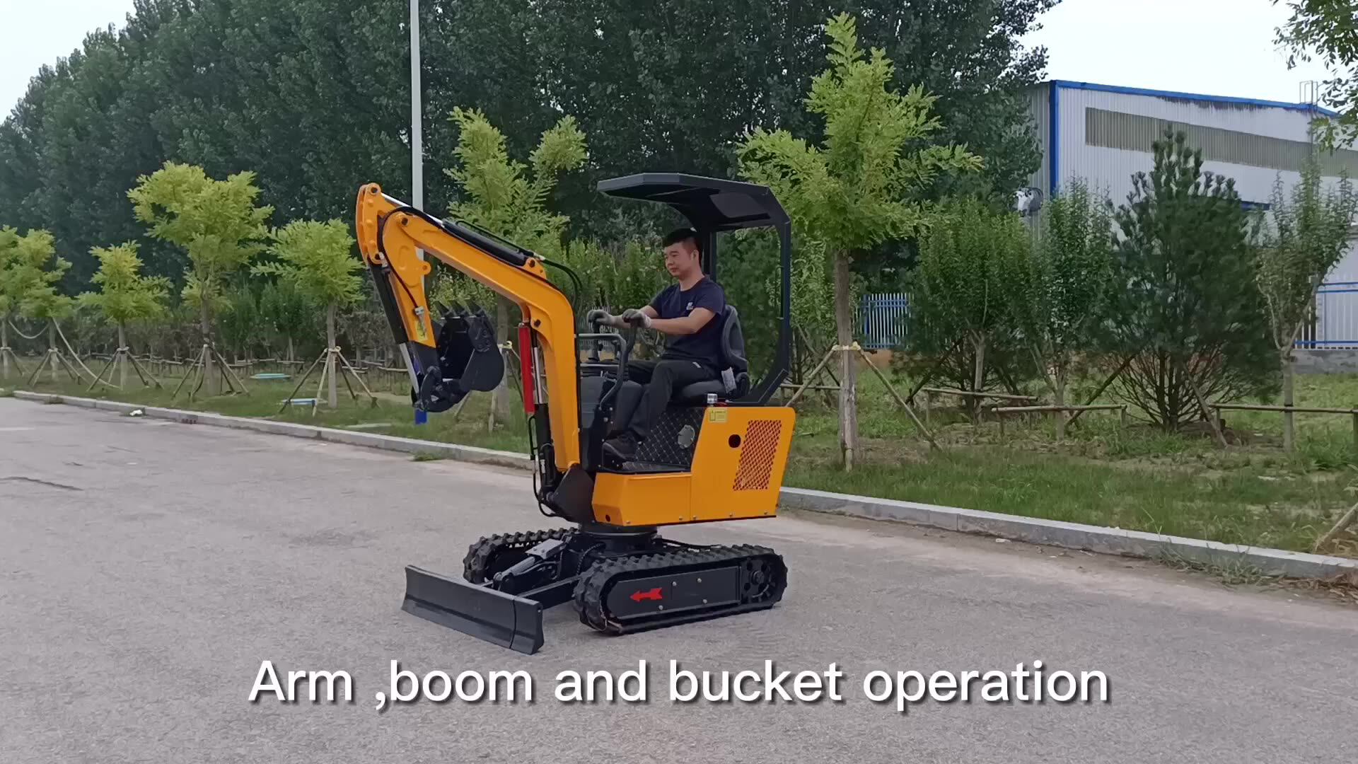 Multifunction 1 Ton Small Hydraulic Bagger 1000kg Household Mini ...