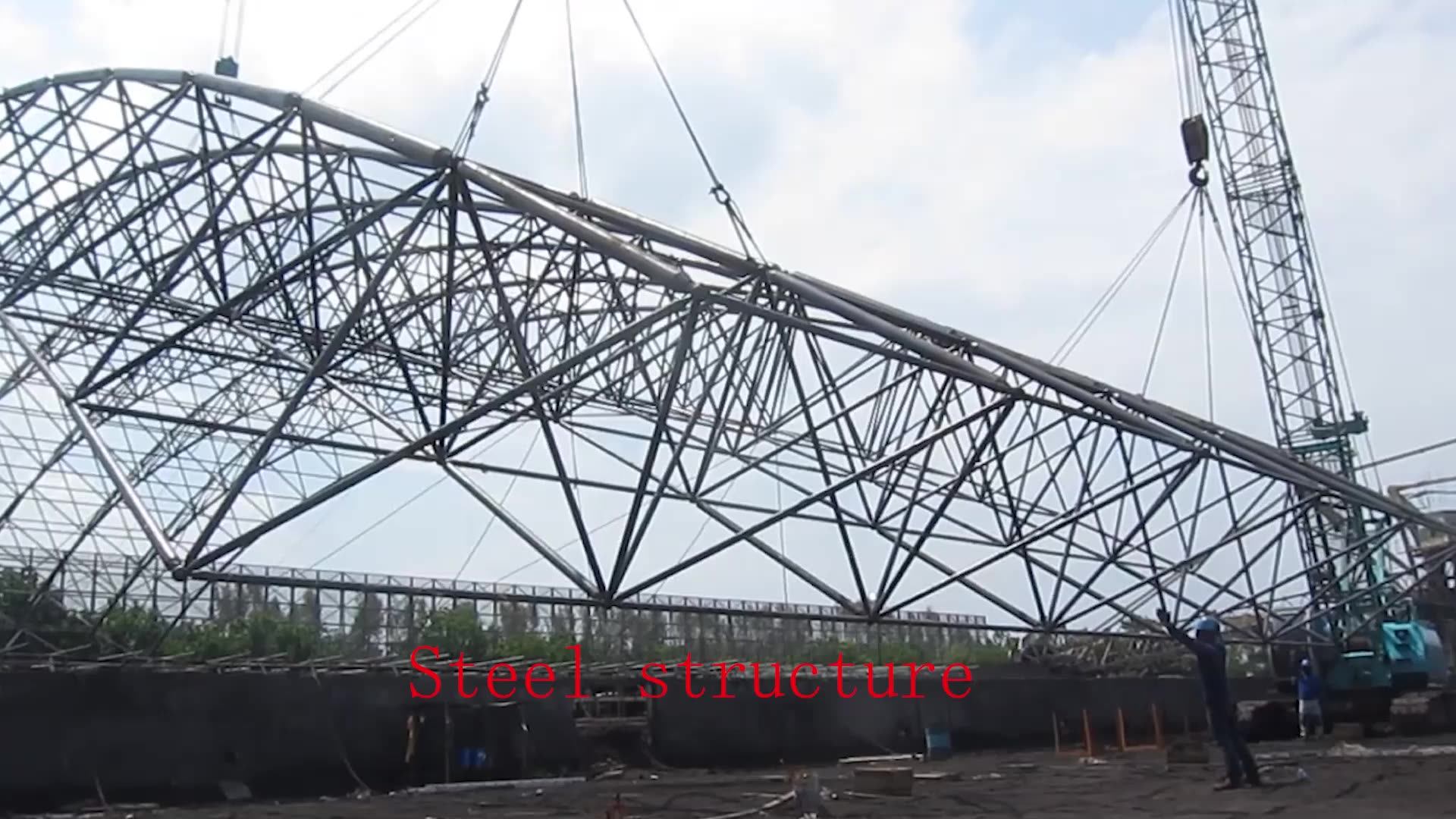 Lf Long-span Steel Space Frame Structure Indoor Stadium Bleachers ...