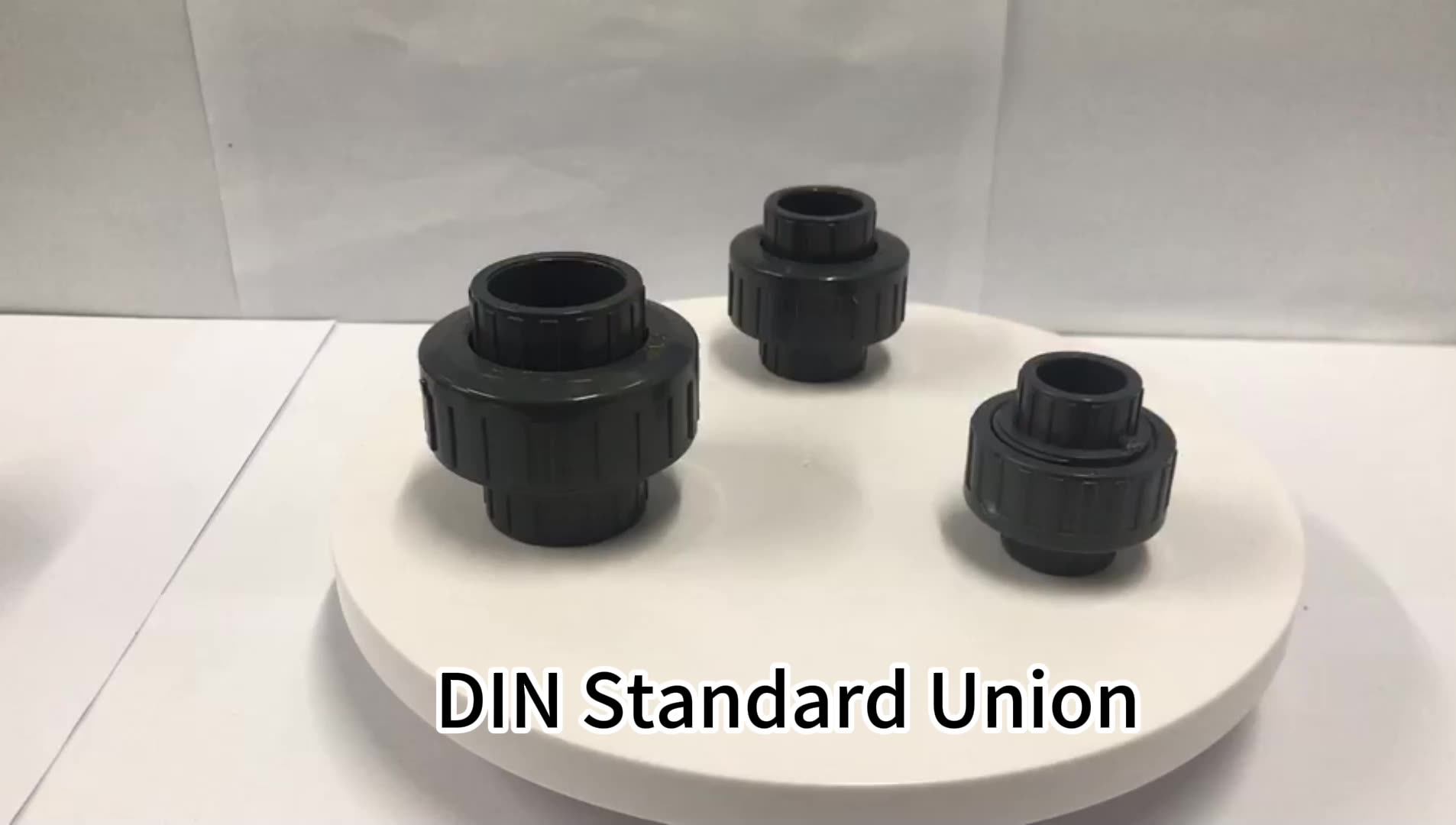 Din Dn15 Upvc Plastik Ortak Birliği Boru Bağlantı Parçaları Koyu Gri 1/ ...