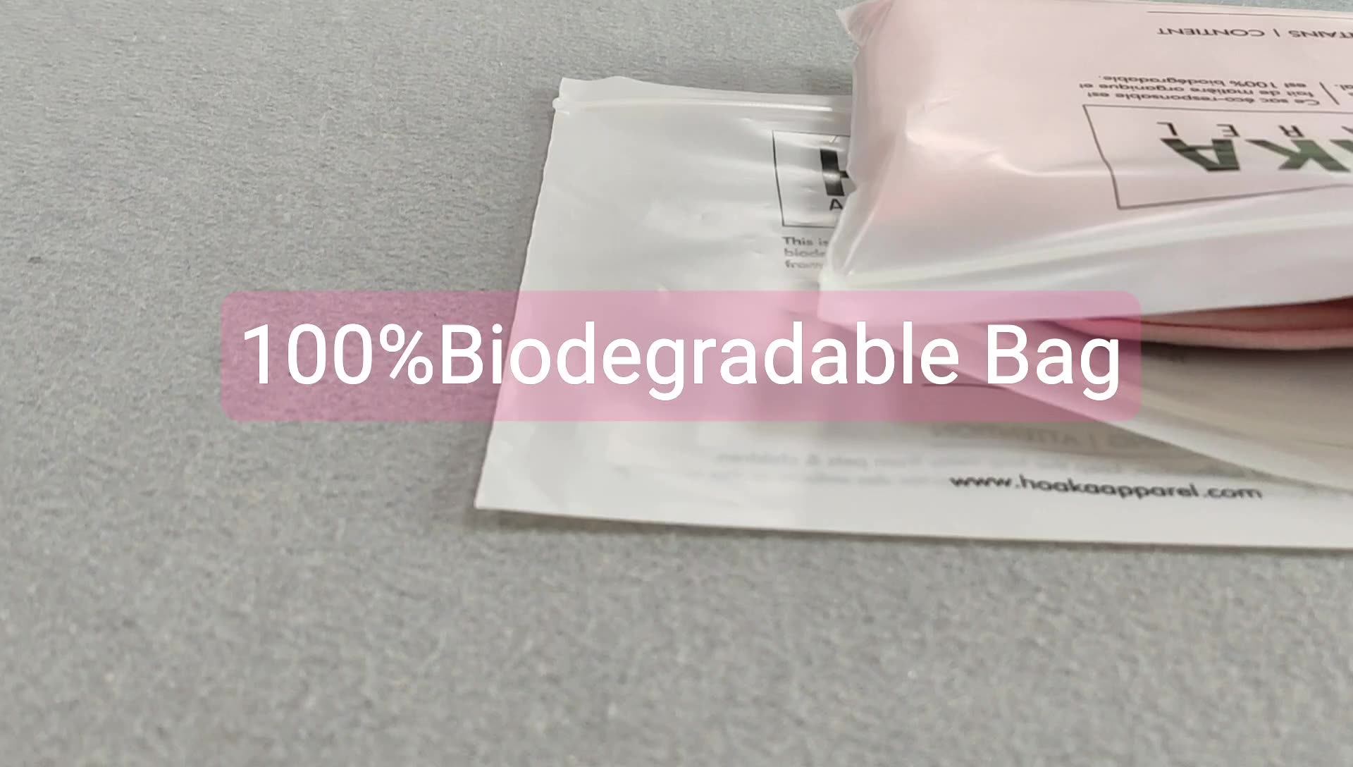 Corn Starch Based Biodegradable Plastic Bags Custom Logo Eco Friendly ...