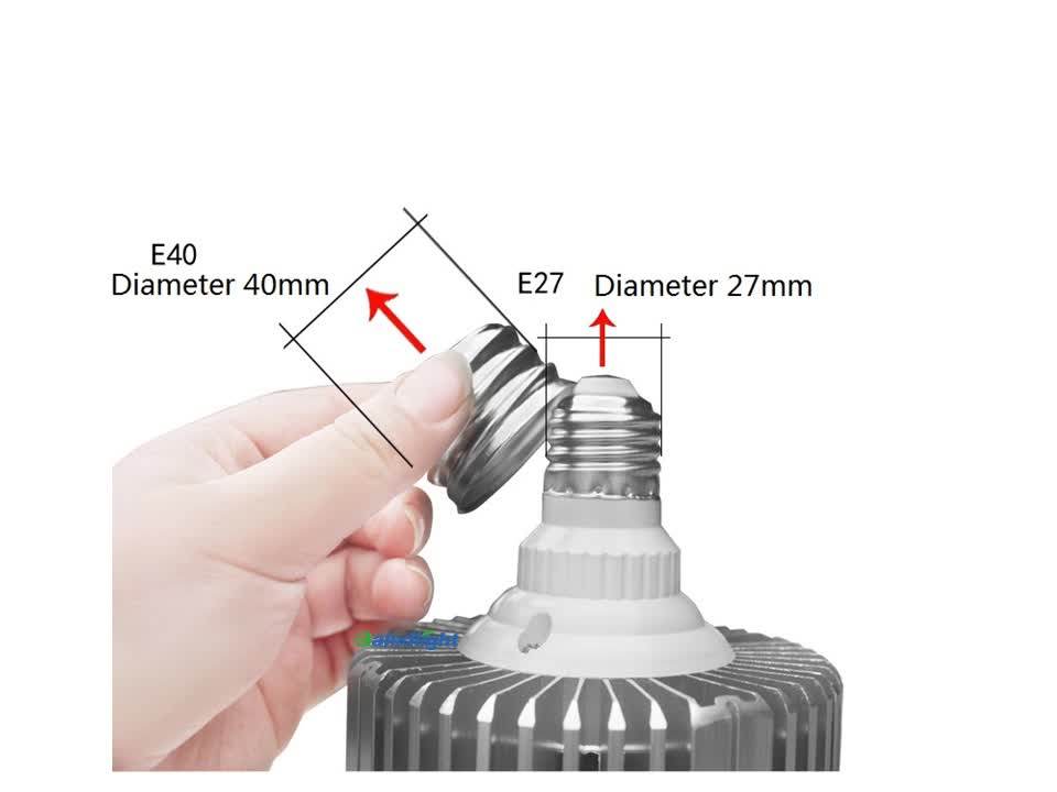Led Bulb Lamp Socket E40 To E27 Converter E27 To E40 Lamp Adapter Lamp Holder - Buy E40 To E27 ...