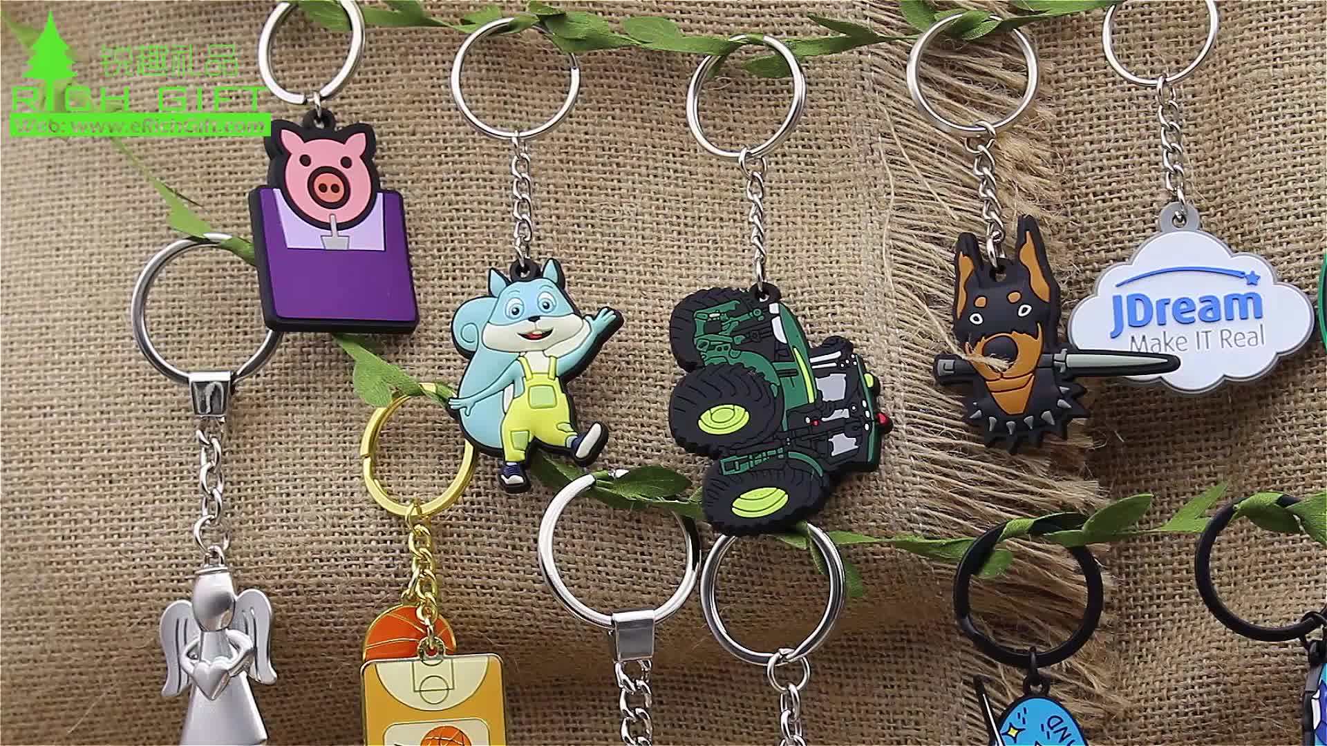 Custom Made Personalized Logo Shaped Uniform 3d Club Sports Keyring Key ...