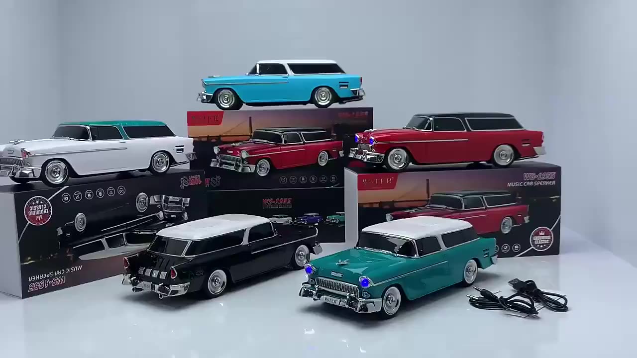 Wster Ws-1955 Factory Directly Sale Car Model Speakers Bt Wireless Car Truck Speaker With Usb Fm ...