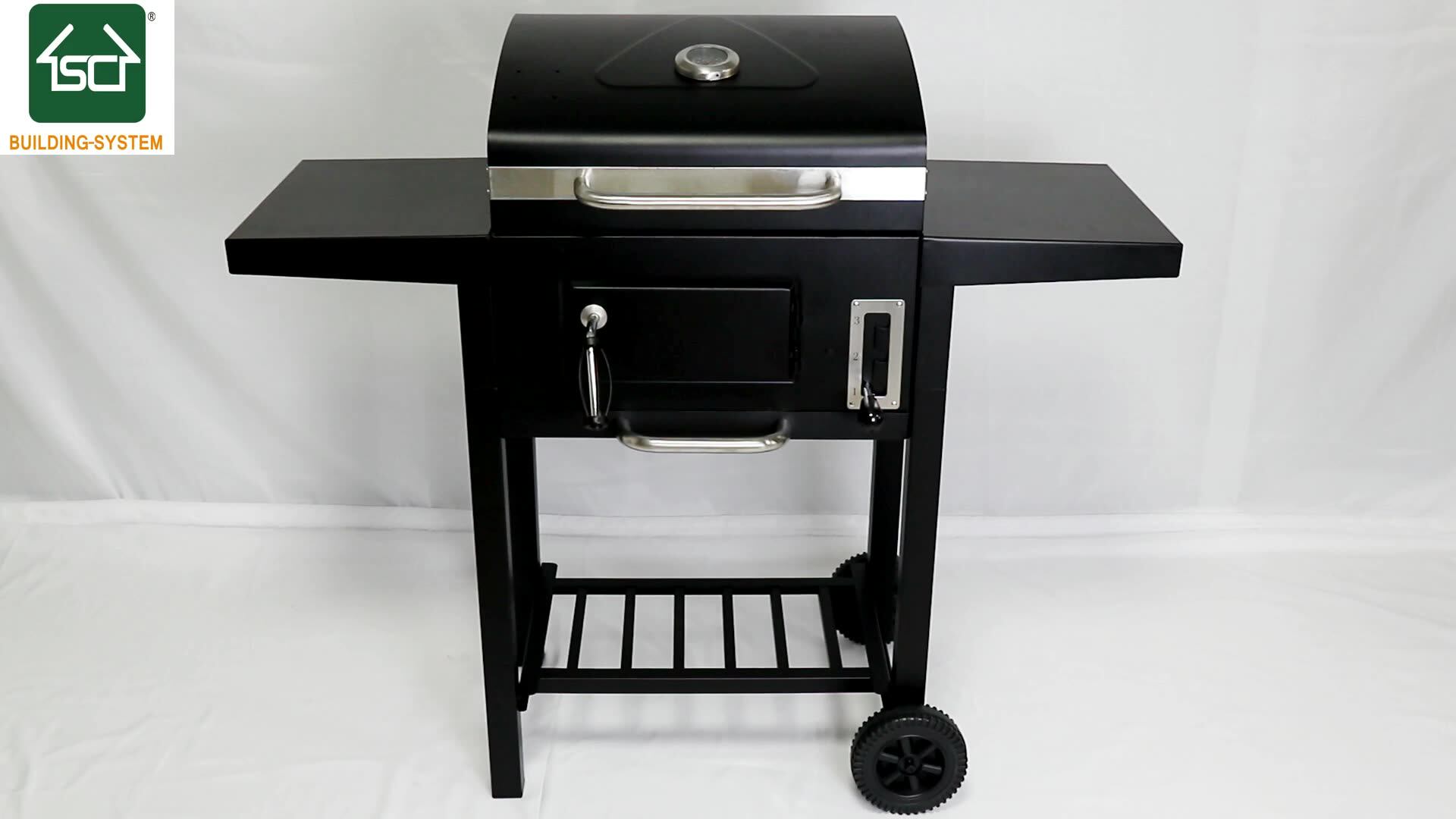 Portable Charcoal Bbq Grills Trolley Smoker Barbecue Grill Aluminum ...