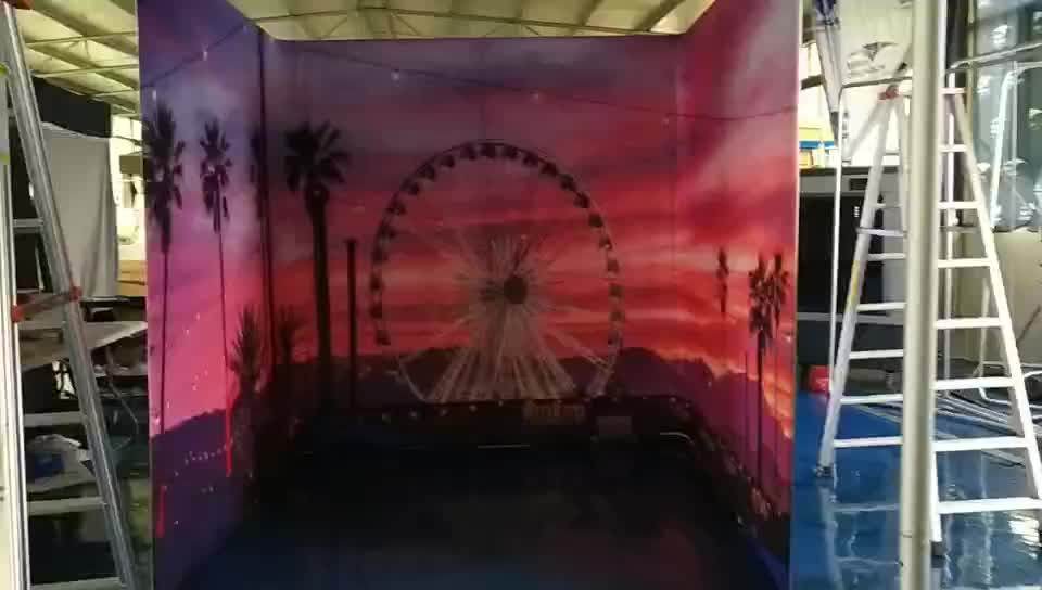 Custom U Shape Fabric Backdrop For 360 Booth,Photo Booth - Buy Backdrop ...