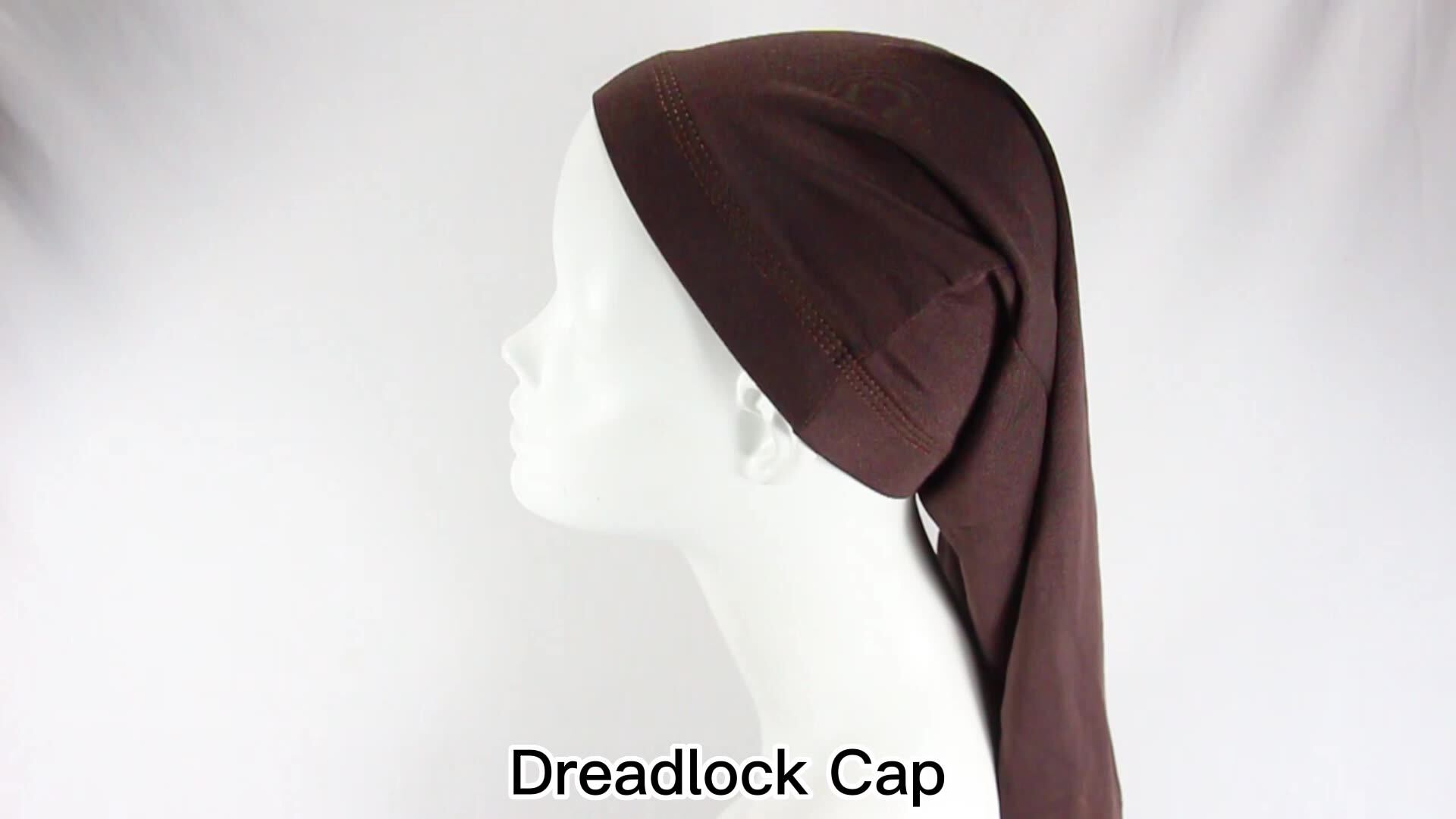 Hzm-22053 Women Long Spandex Bonnet Stretch Braid Cap Pocket Bonnets ...