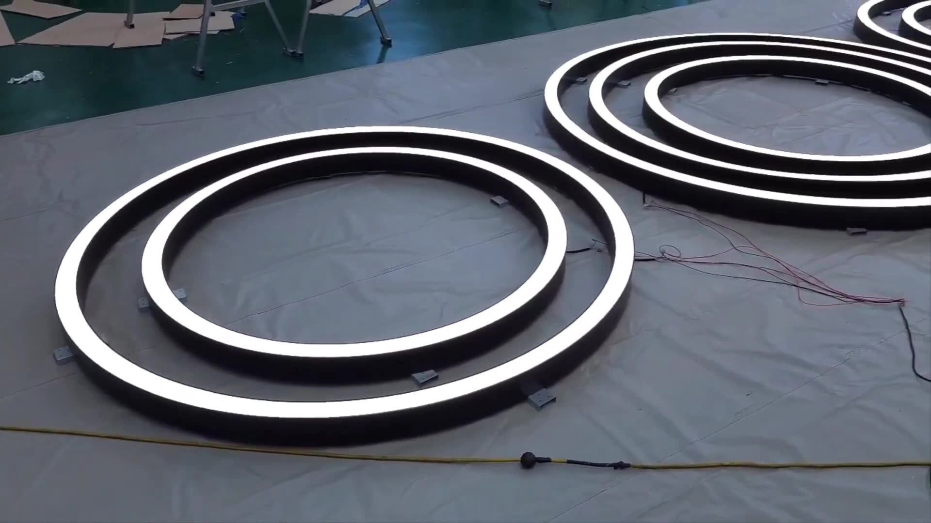 Circle Led Hanging Lights Ceiling Ring Nordic Round Modern Lamp ...