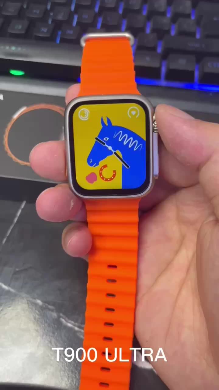 Latest Series 8 Smartwatch Ip68 Waterproof T900 Ultra Hiwatch Plus Pk ...