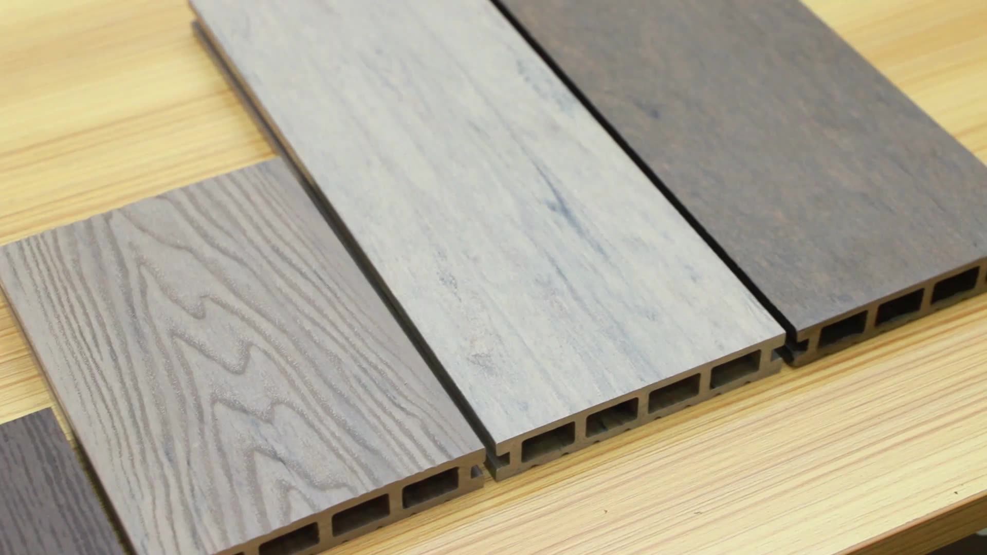 Pvc Easy Installation Wood Plastic Composite Outdoor Decking Board ...