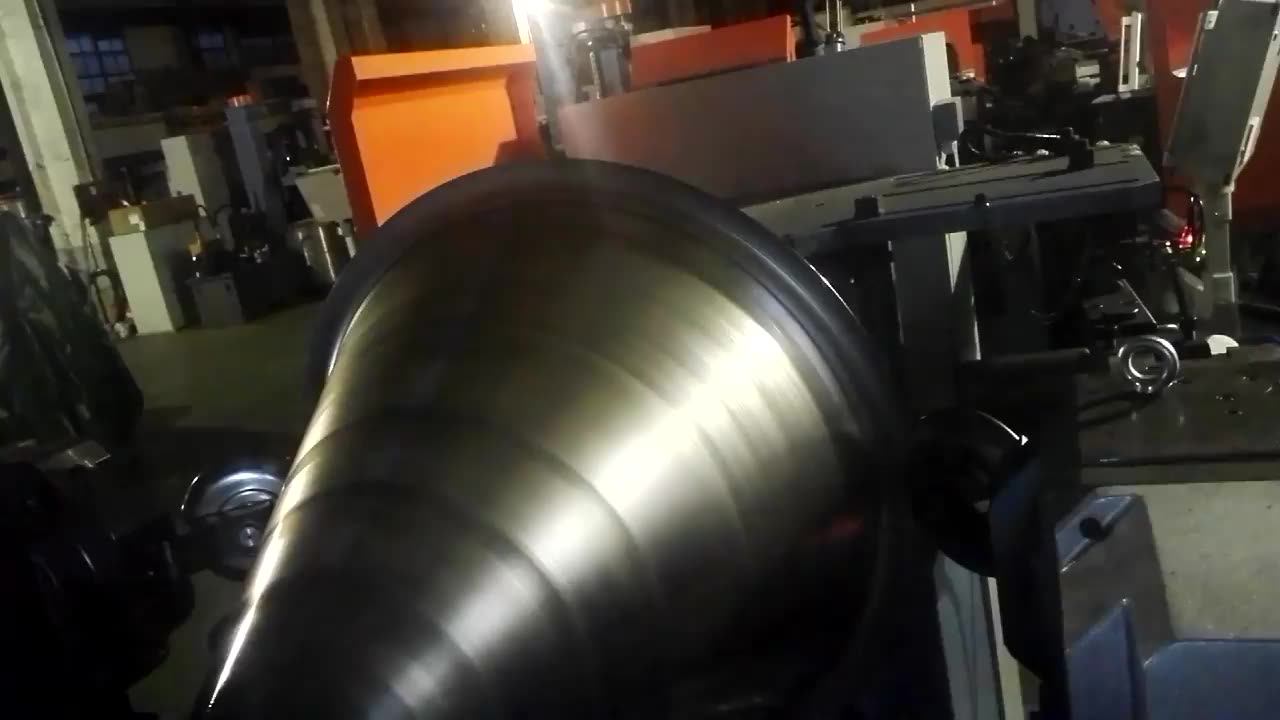 Double Wheel Cnc Metal Spinning Forming Lathe Machine For Stainless ...