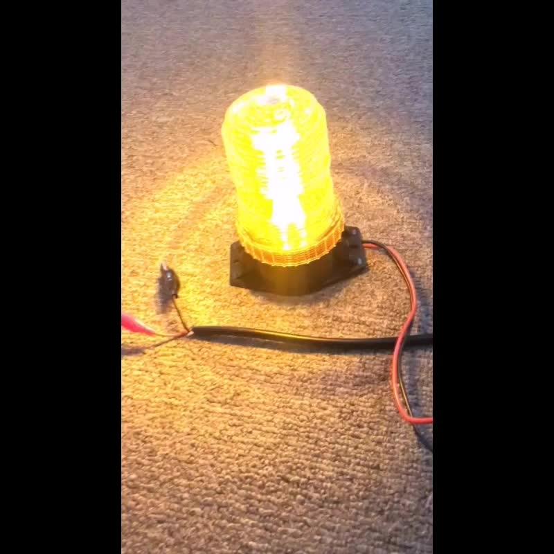 Amber Square Led Ambulance Warning Flashing 24v Strobe Beacon Light ...