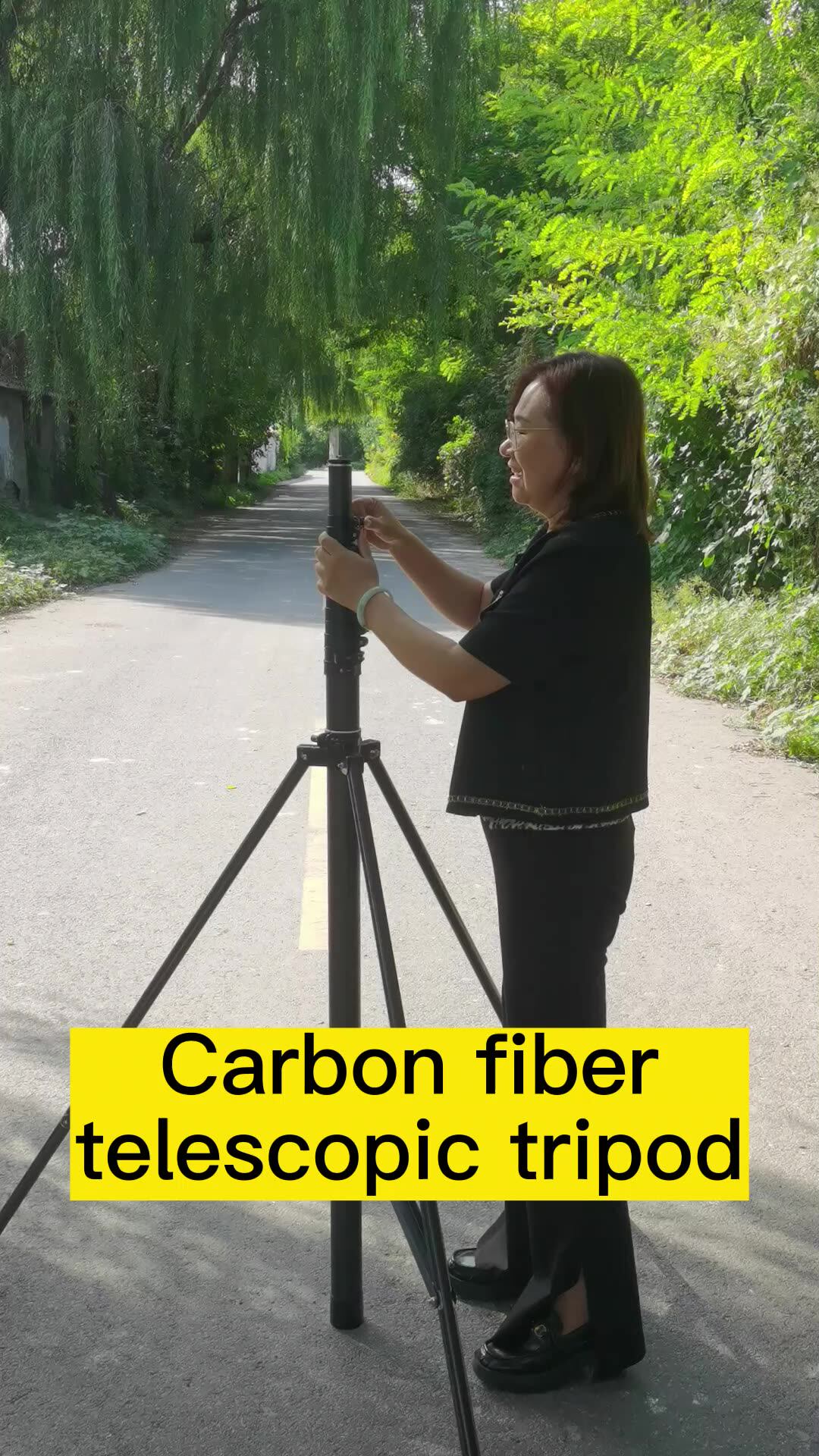 6m 8m 10m Pole Camera Tripod Stand Carbon Fiber Telescopic Tripod For ...