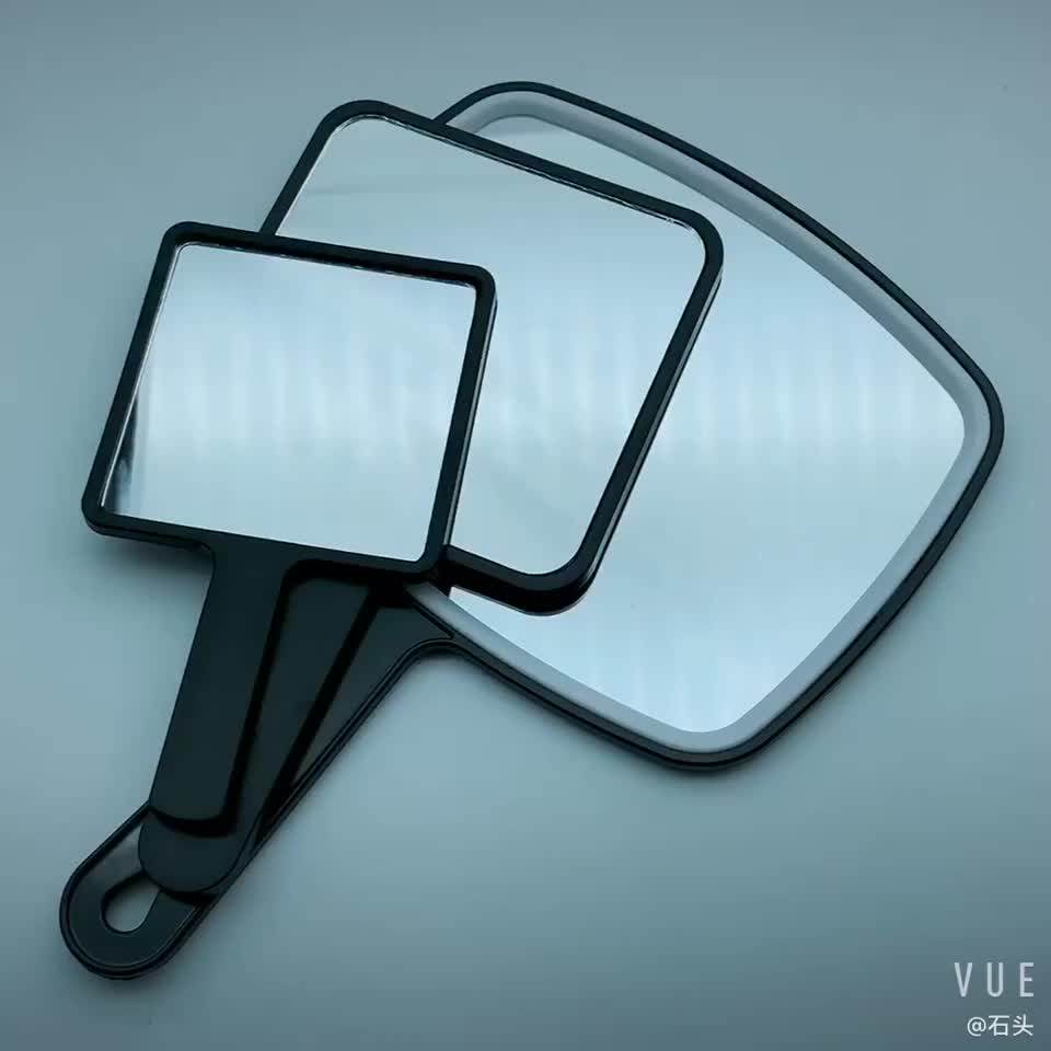 9*15.5cm Small Size Plastic Square Hand Mirror Personalized Custom Logo ...