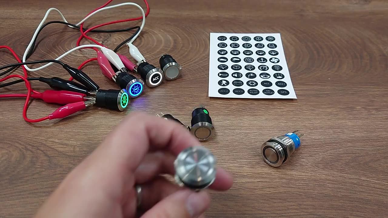 Yis Marine Dc 20a 19mm Metal Led Push Button Switch Anti Vandal ...