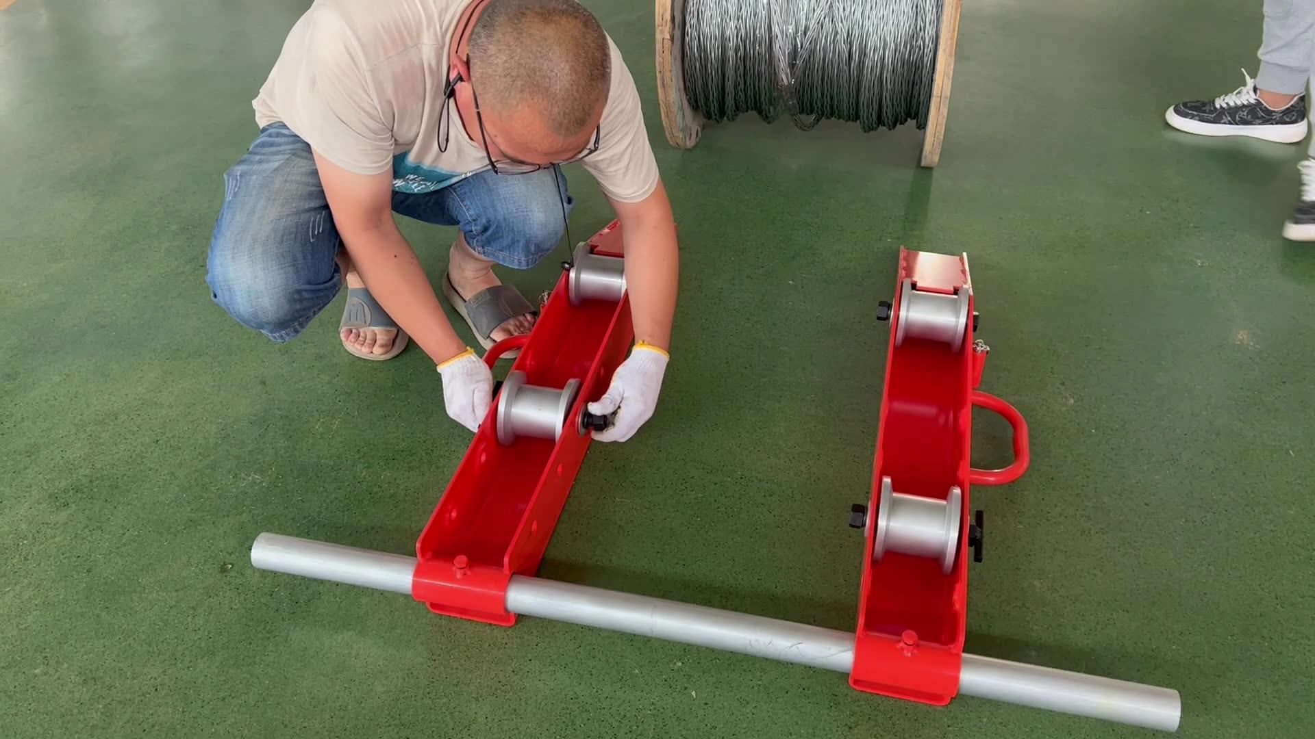 Cable Drum Take Off Rollers Ideal For Use In Electrical ...