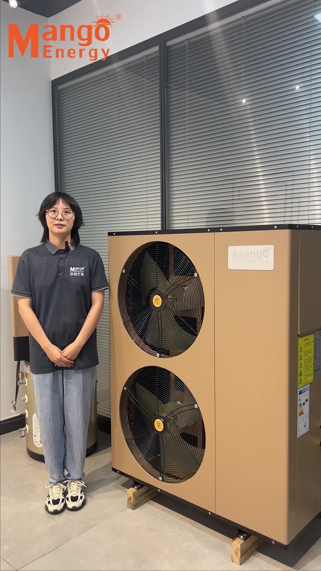 Hybrid Smart Grid Monobloc Air Source Heat Pump 10kw To 20kw R32 Erp A ...