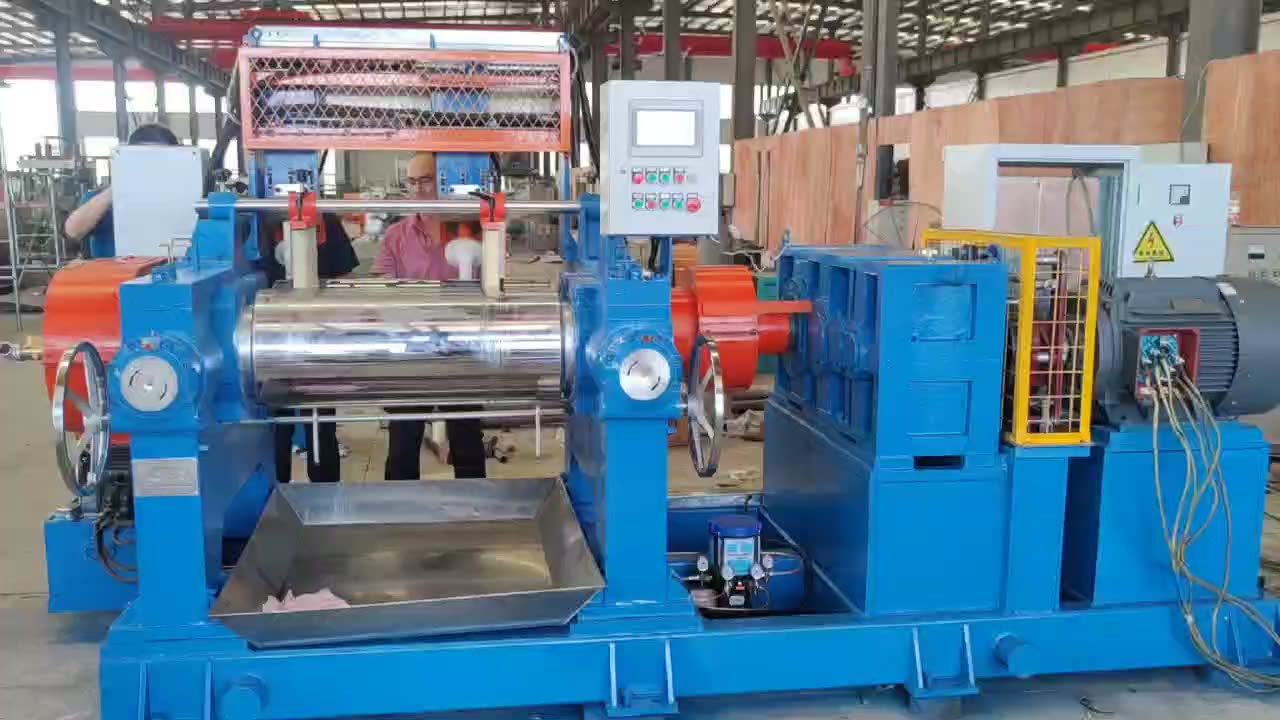 Two Roll Rubber Mix Milling Machine Lab Rubber Open Mixing Mill Machine Roller Mixer For ...