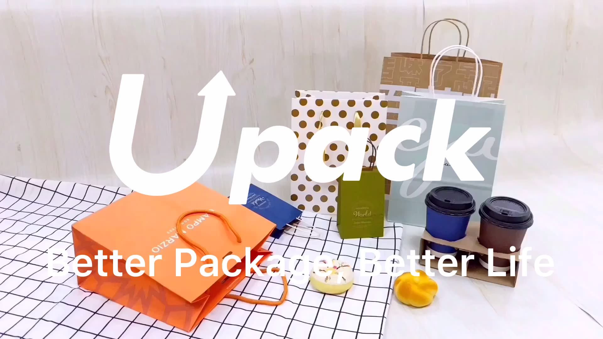 Promotional Certificated Oil Proof Paper Carry Bag With Flat Handles ...