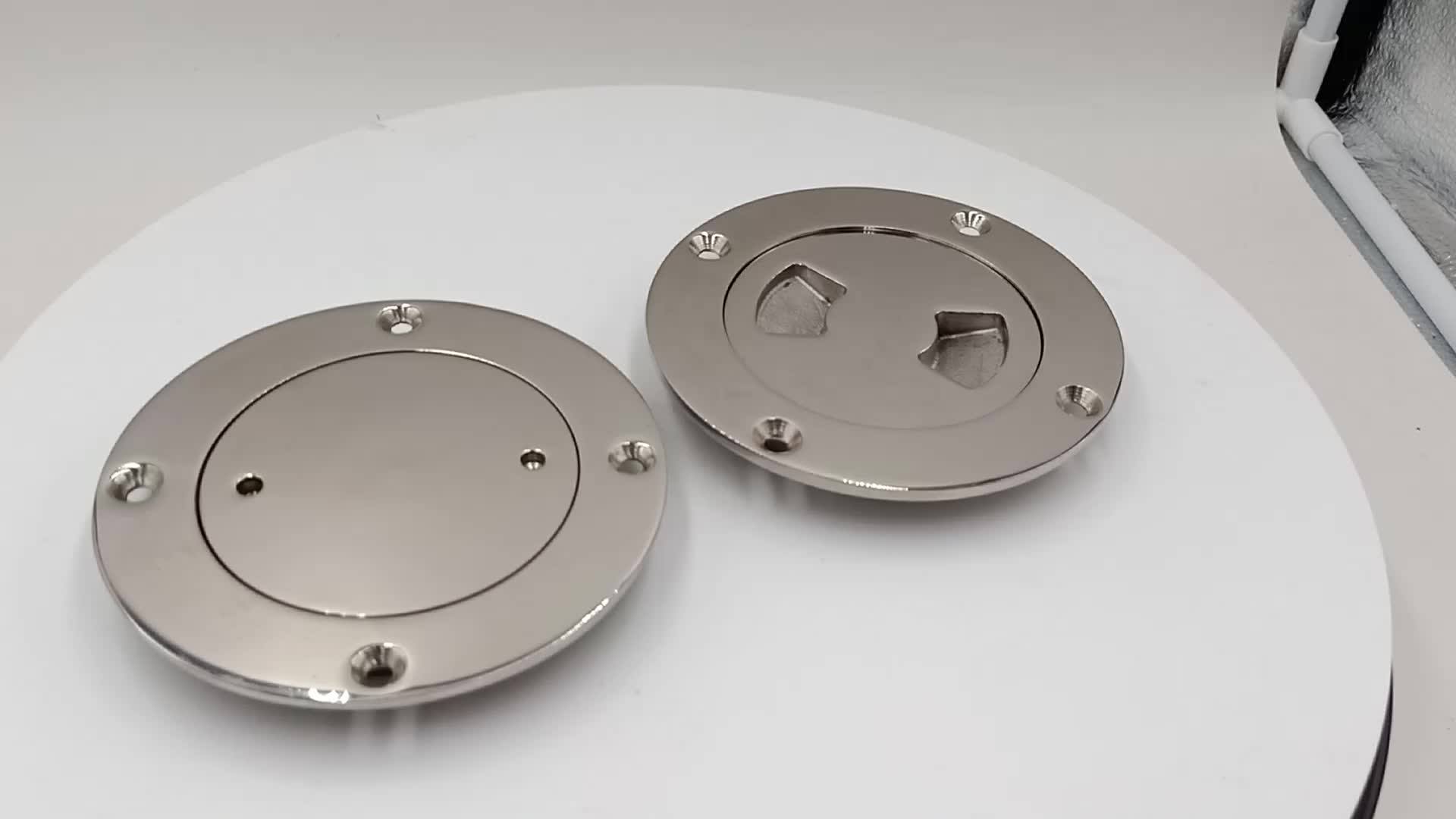Marine Round Inspection Deck Plate Hatch With Detachable Smooth Center ...