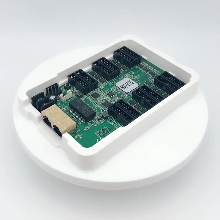 Bx-v75 Receiving Card With 12 Hub75 Ports Led Display Full Color Synchronous Control Card For ...