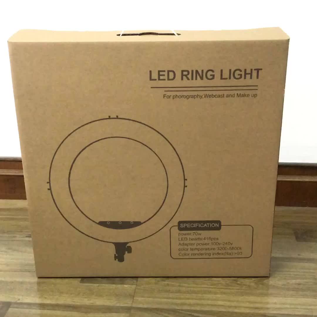 18 Inch Led Ring Light 70w Bi-color Dimmable Photo Studio Video Film ...