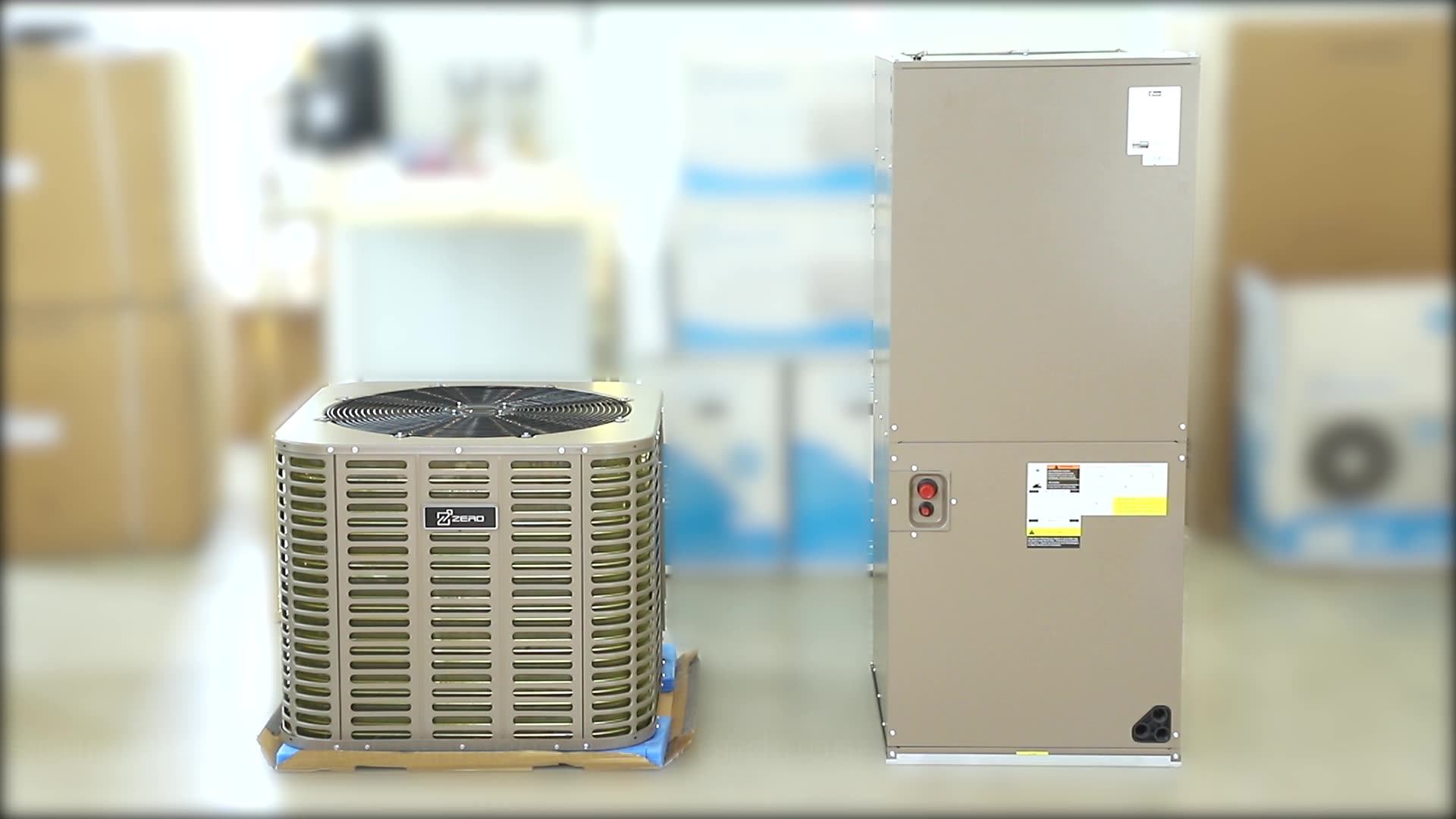 18 Seer Air Handler Heating Unit Air Conditioning Ducted Split Unit Top ...