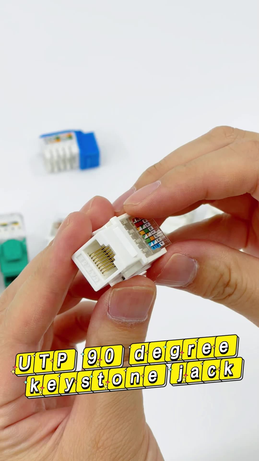 Factory Price Toolless Cat3 Cat5e Cat6 Rj45 Network Crystal Head ...