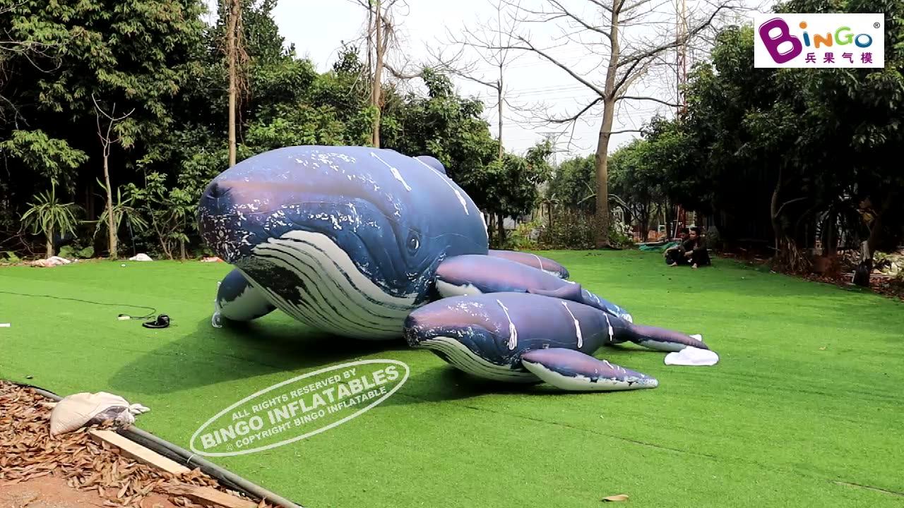 Pvc 4 Meters Length Giant Inflatable Whale For Event Decoration ...