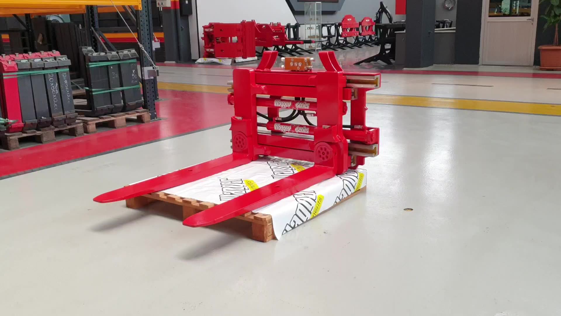 Wagger Rolling Fork Clamp Forklift Attachment Optional 360 Degree ...