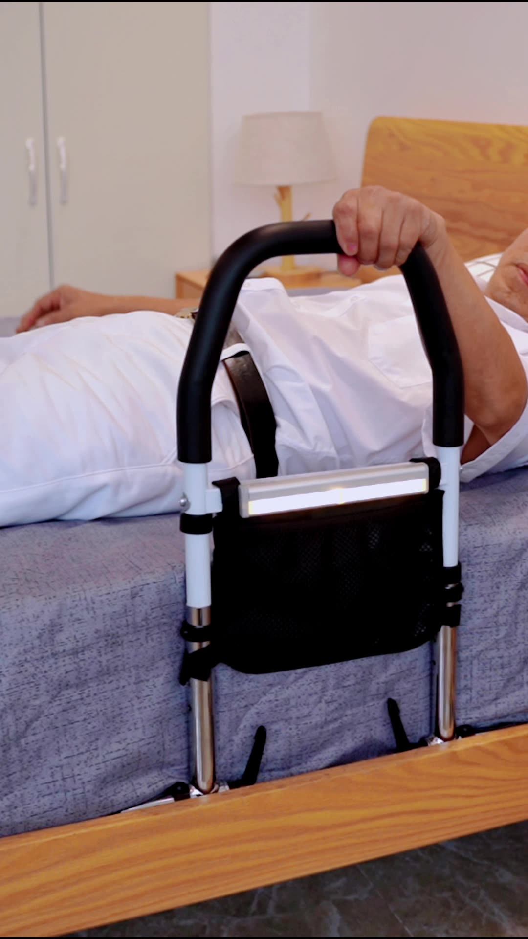 Hepo Hospital Bed Guard Rails Safety Bed Rail Adjustable Height ...