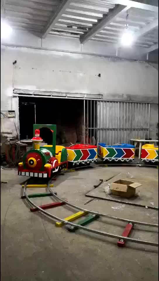 Funny Train Rides On Rail Mall Kids Electric Track Train Toy Set - Buy ...