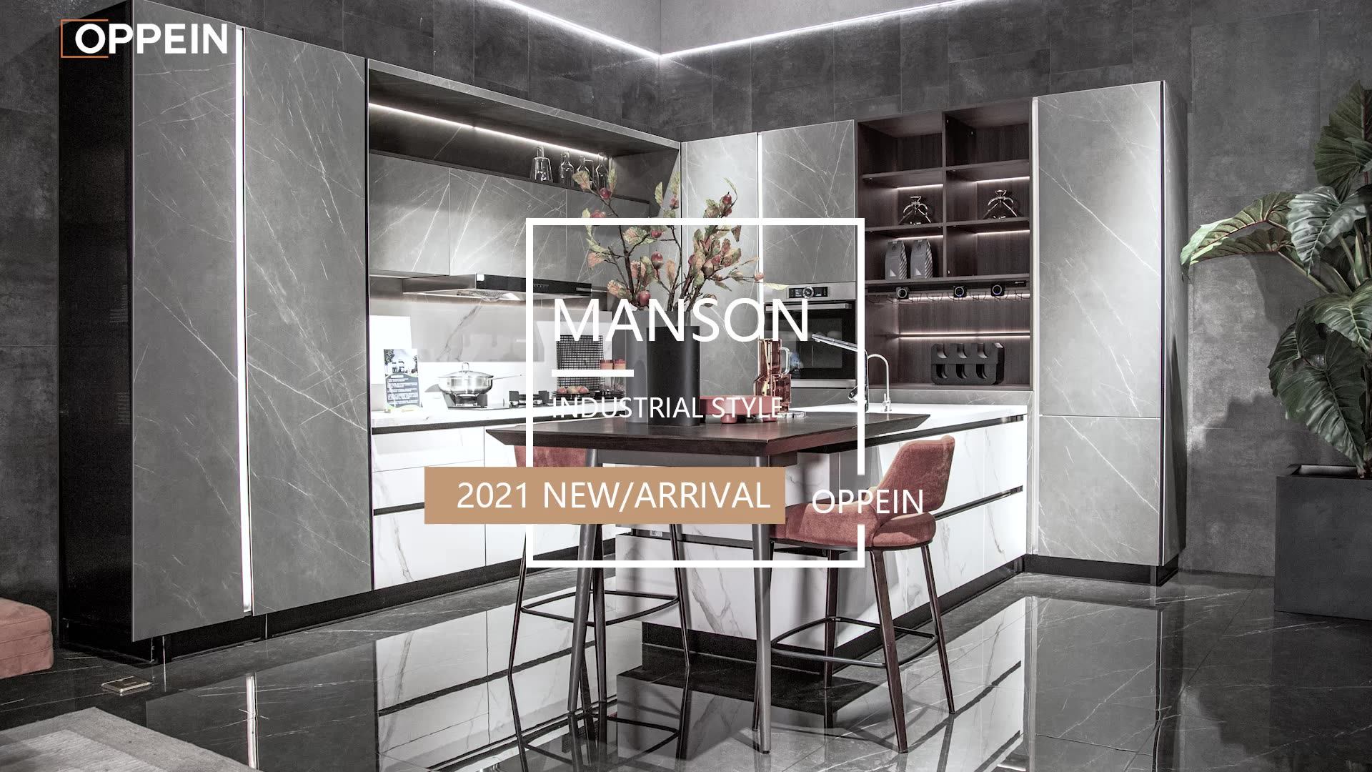 Oppein Custom Modular Cuisine Equipee Modern Design Full Kitchen Set ...