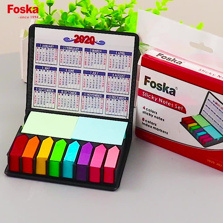 Foska Hot Sale Custom Sticky Memo Pad Notes Set - Buy Memo Pad,Sticky ...