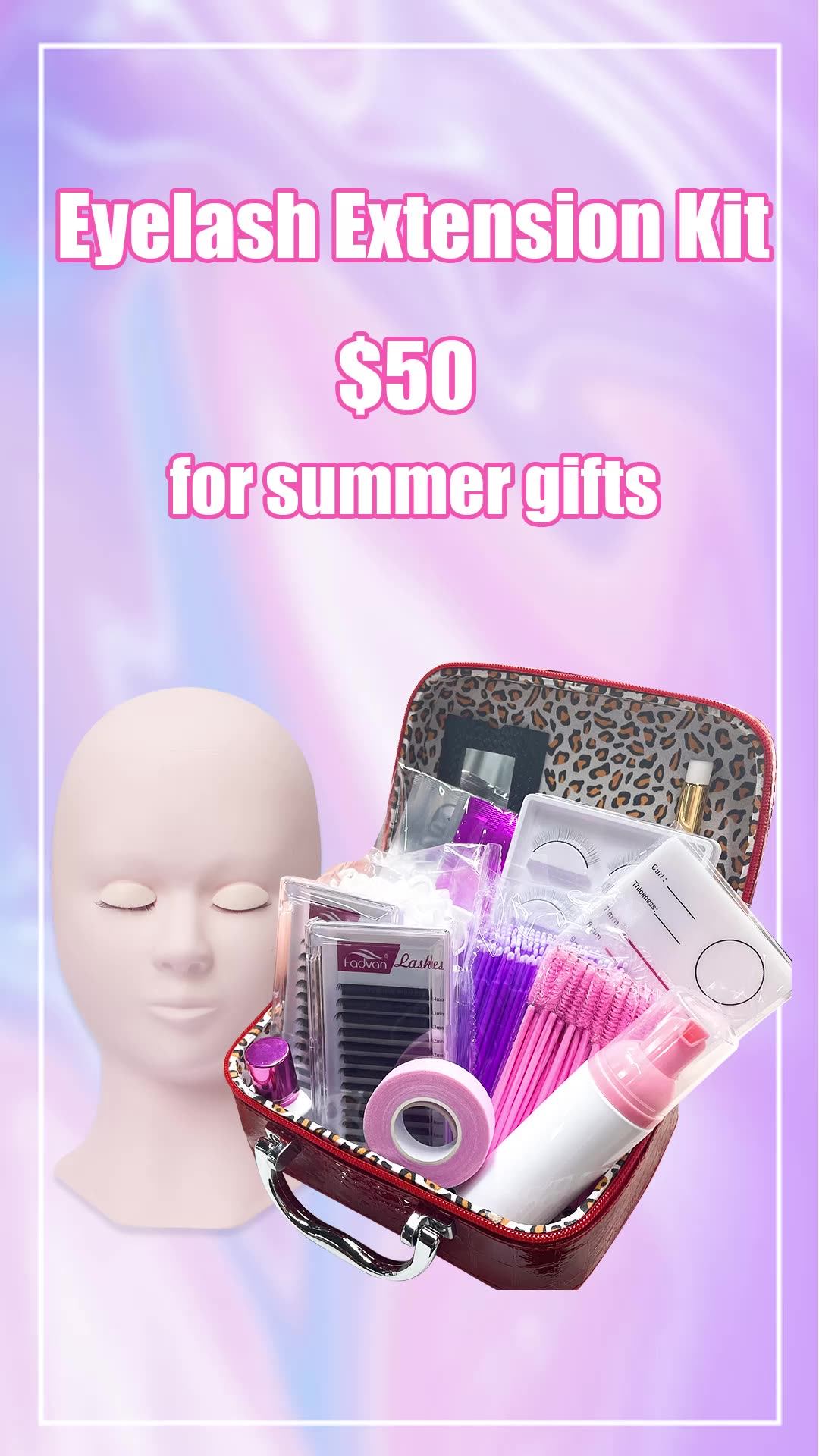 Custom Starter Lash Kits Set Practice Beauty Personal Care Grafting ...