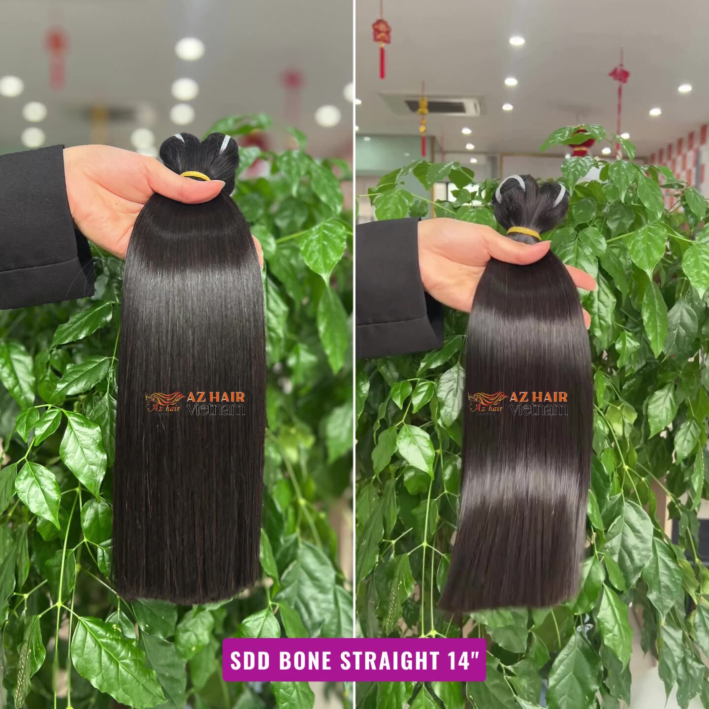 Hot Selling Raw Vietnamese Bone Straight Weft Hair Extensions Natural ...