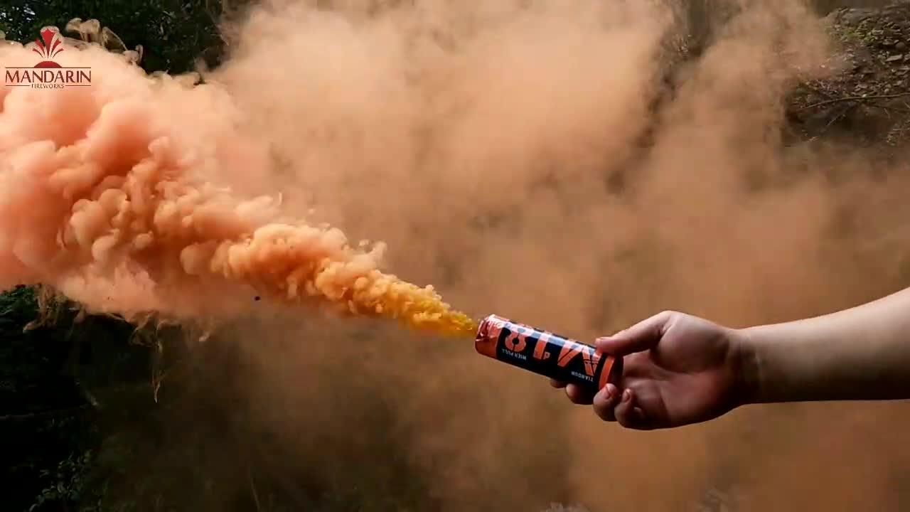 Hot Sale Wire Pull Daytime Fireworks Orange Red White Handheld Colorful ...