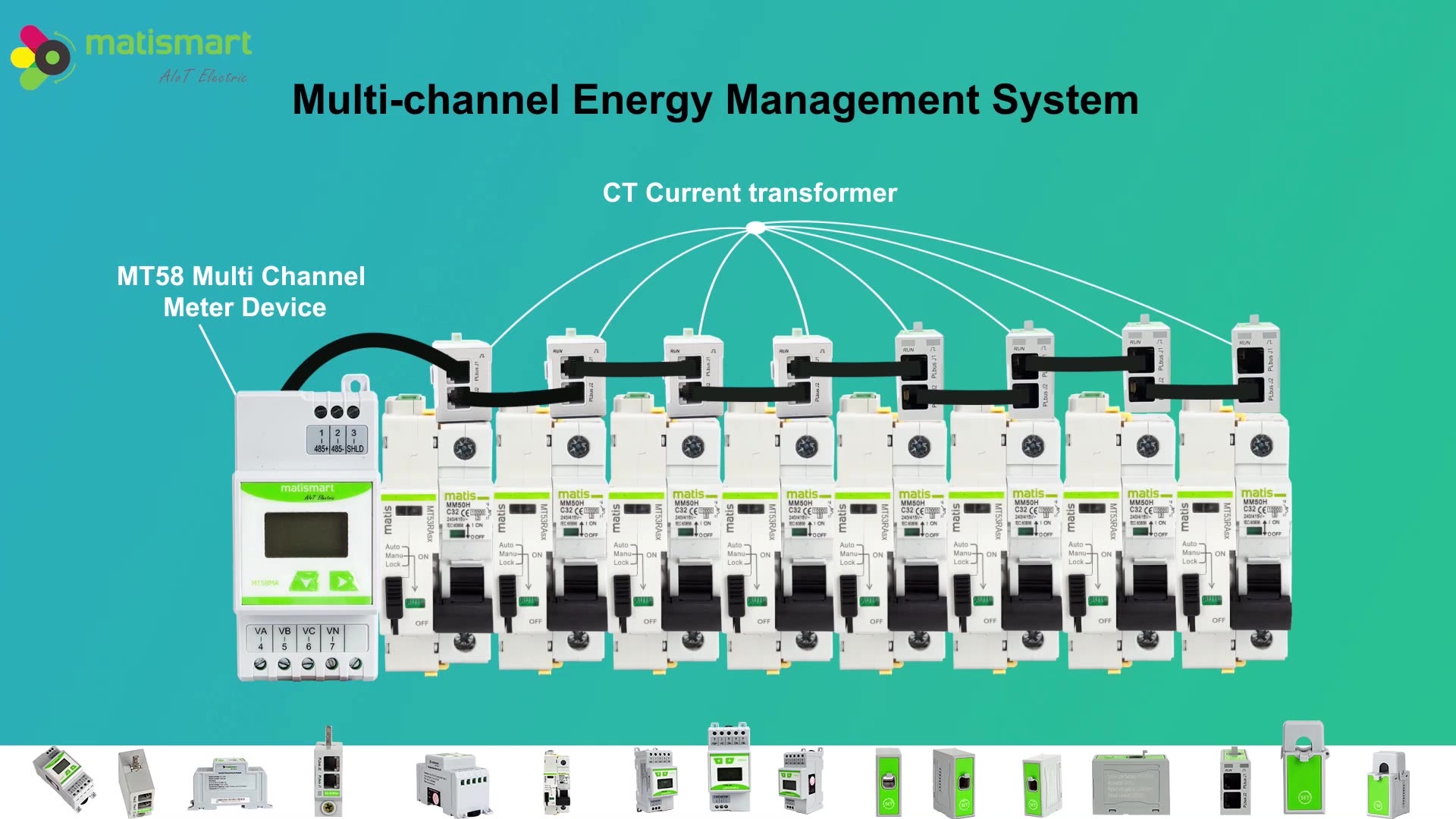 Matismart Smart Home Real Time Energy Monitor Mt58 Smart Energy Meter ...