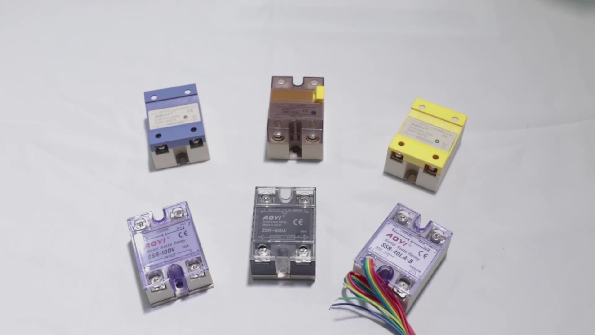 AOYI 24v ac ssr single phase solid state variable relay DTS-10A-24V 0 ...