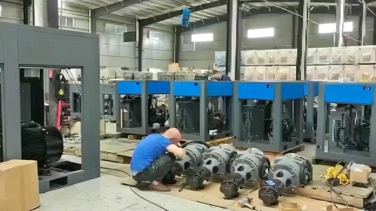 Airstone Screw Type Air Compressor Single Phase 220v 7.5kw Pm Vsd Mini ...