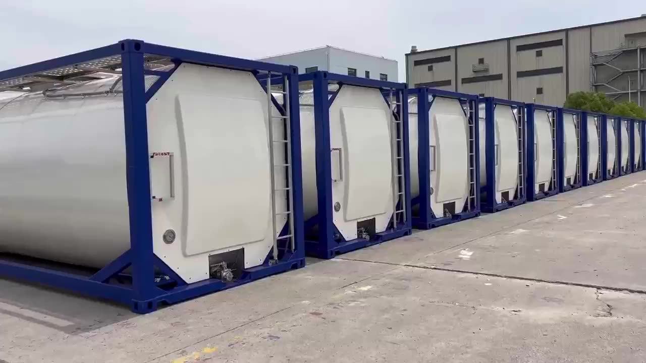 Asme Standard Lr Certified T4 Iso 20ft Chemical Tank Container For ...