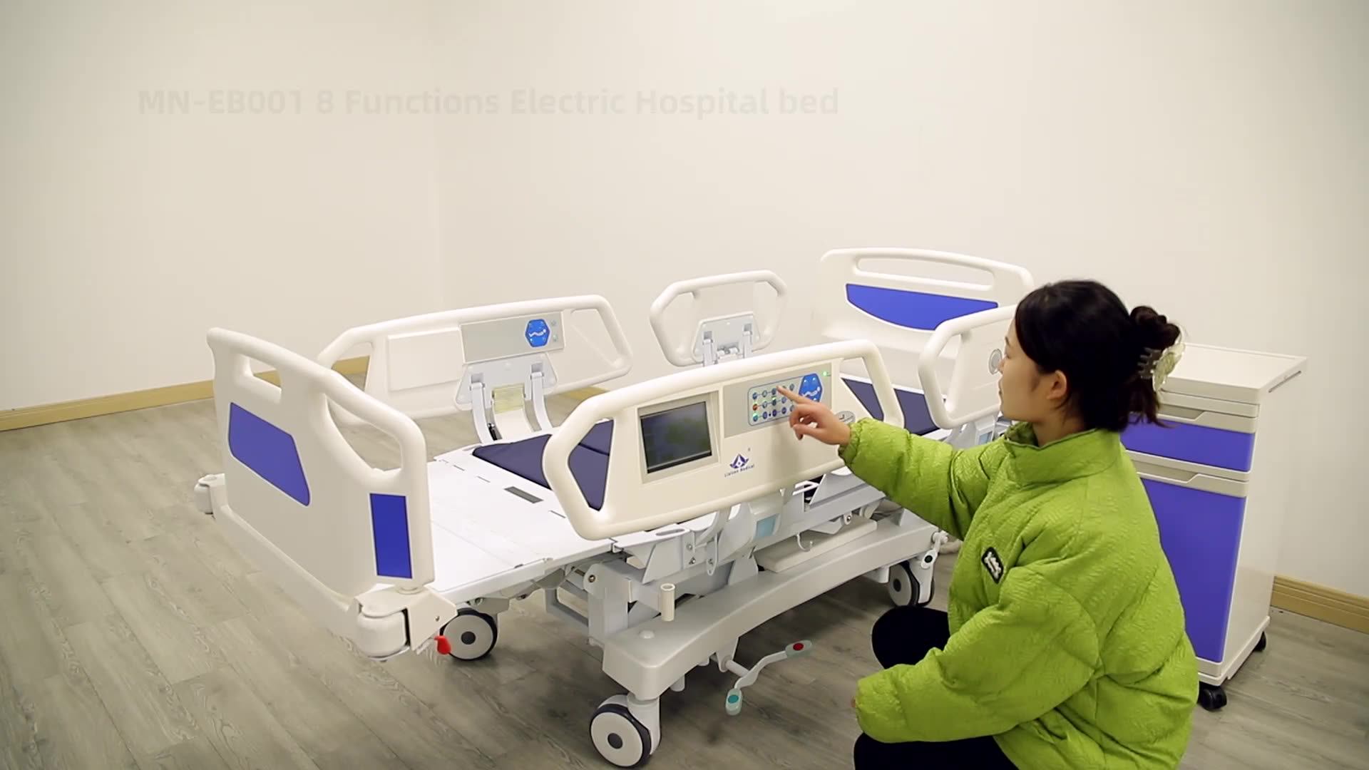 Mn-eb001 8 Function Ce Iso Electrical Hospital Bed With Linak Motor ...