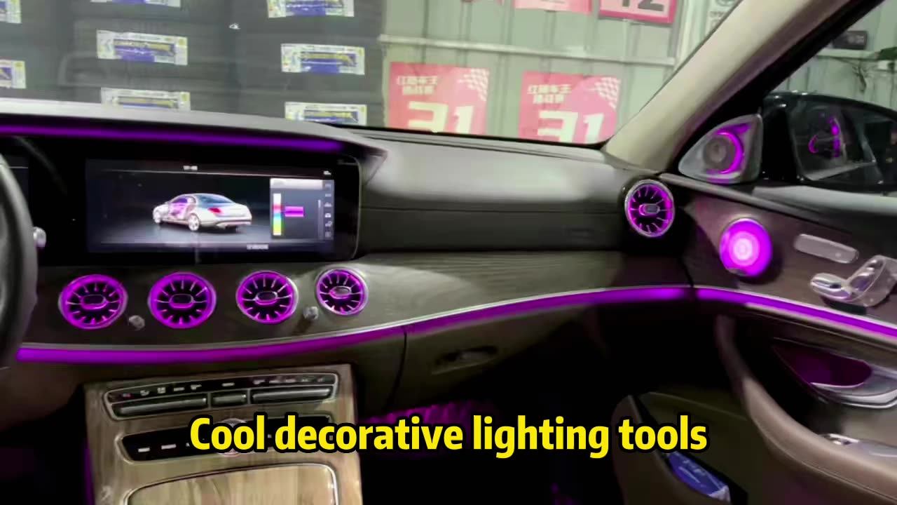 Car Decorative Ambient Light For Mercedes Benz E Class W213 Air Vent ...