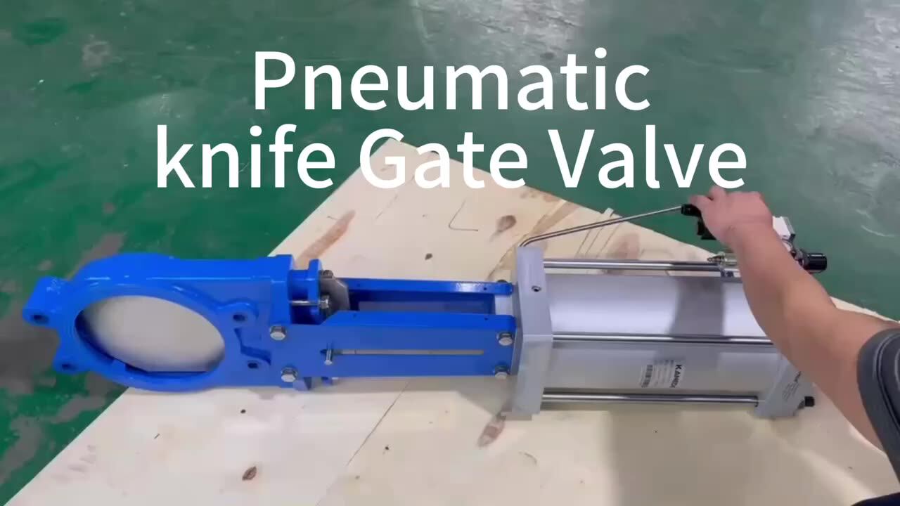Pneumatic Control 5-inch Ductile Iron Soft Sealed One-way Pn10/16 Knife ...