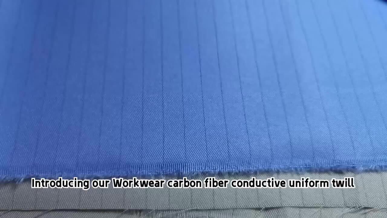 Workwear Carbon Fiber Conductive Uniform Twill Esd Gabardine Polyester ...
